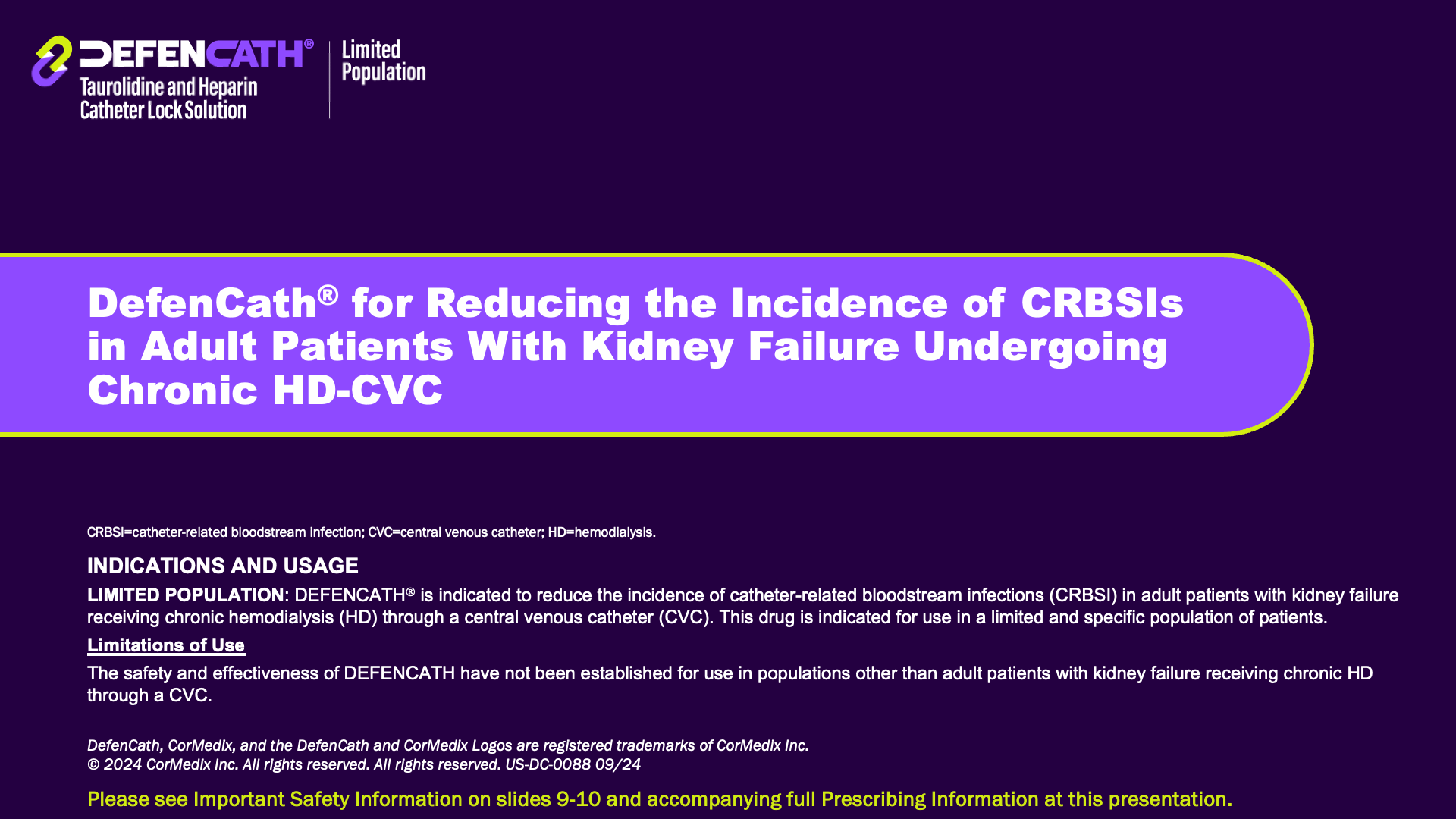 Product Information - DefenCath Resource Portal